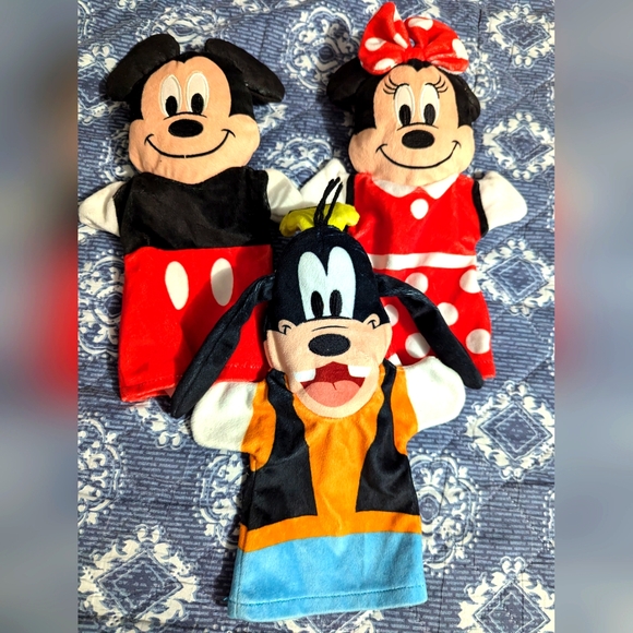 Toys | Melissa And Doug Disney Hand Puppets Mickey Minnie And Goofy ...